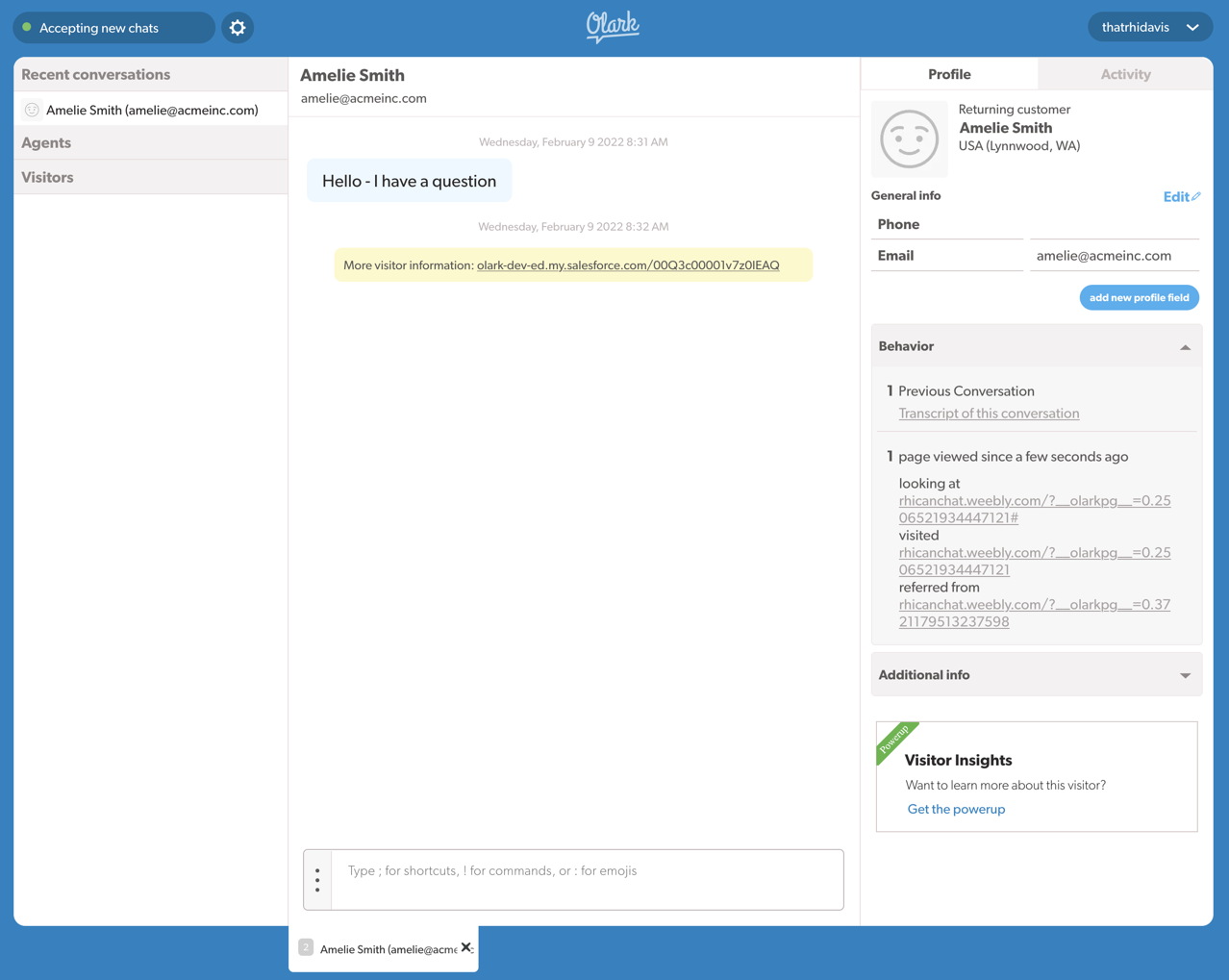 Salesforce and Olark Live Chat Integration: Tips & Use Cases